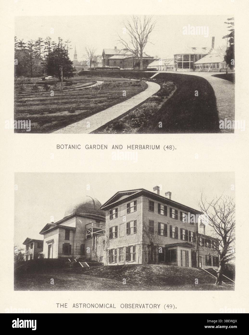 Cambridge, The astronomical observatory, Botanic garden and herbarium ...