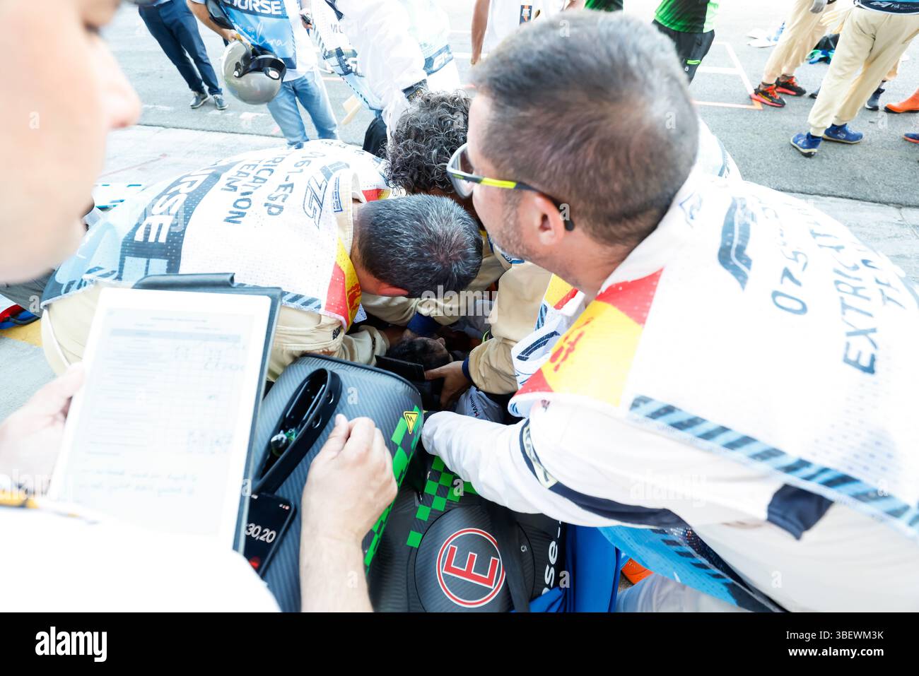 FIA extrication exercise illustration during the Formula 1 Aramco Gran ...