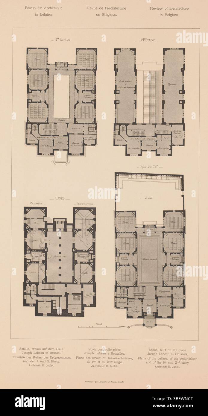 Erbaut auf dem platz joseph lebeau hi-res stock photography and images ...
