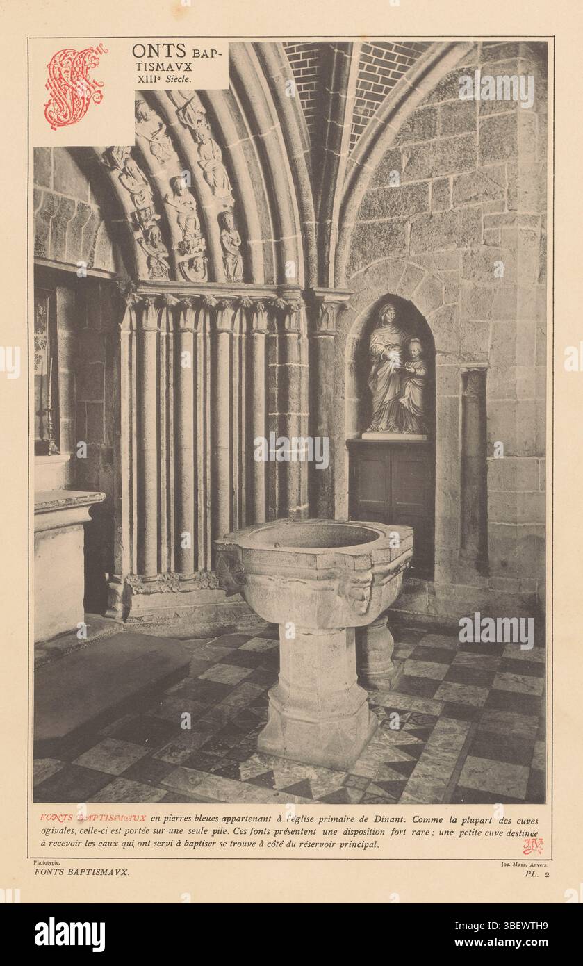 Antwerp, Maes, Joseph, Dinant, Fonts baptismaux, XIIIe Siècle, Baptism font in the Collegial ...