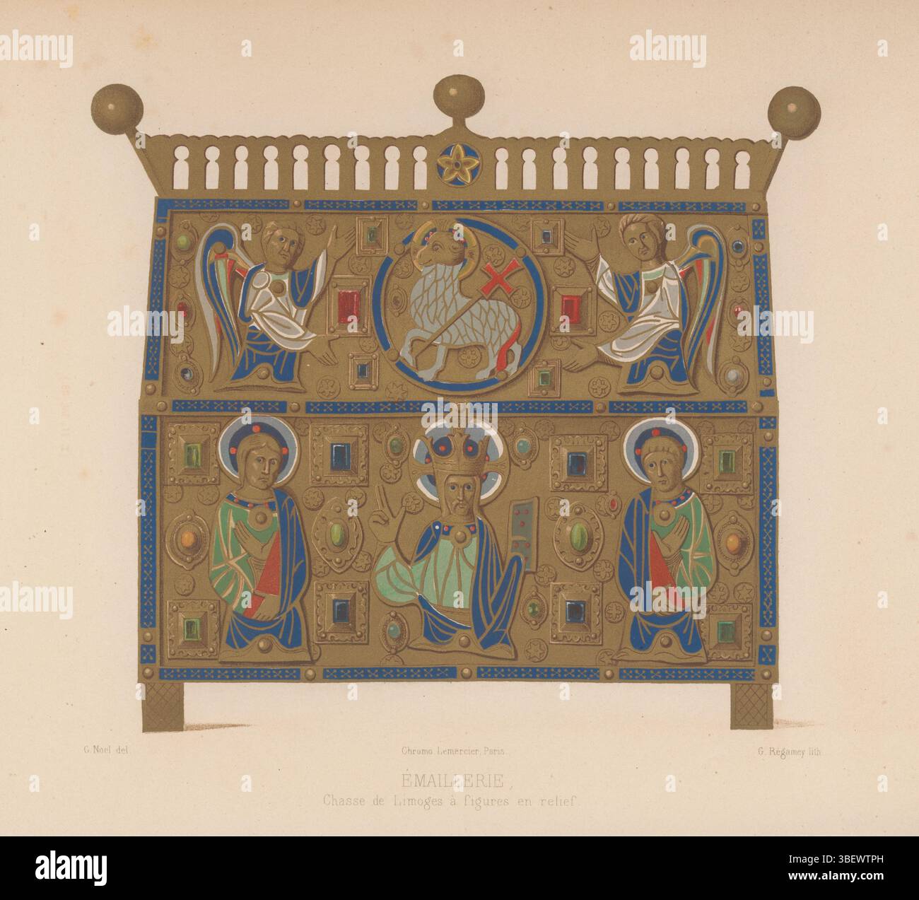 Paris, Lemercier, Joseph-Rosé, Noël, Joseph Gustave, Régamey, Berthier ...