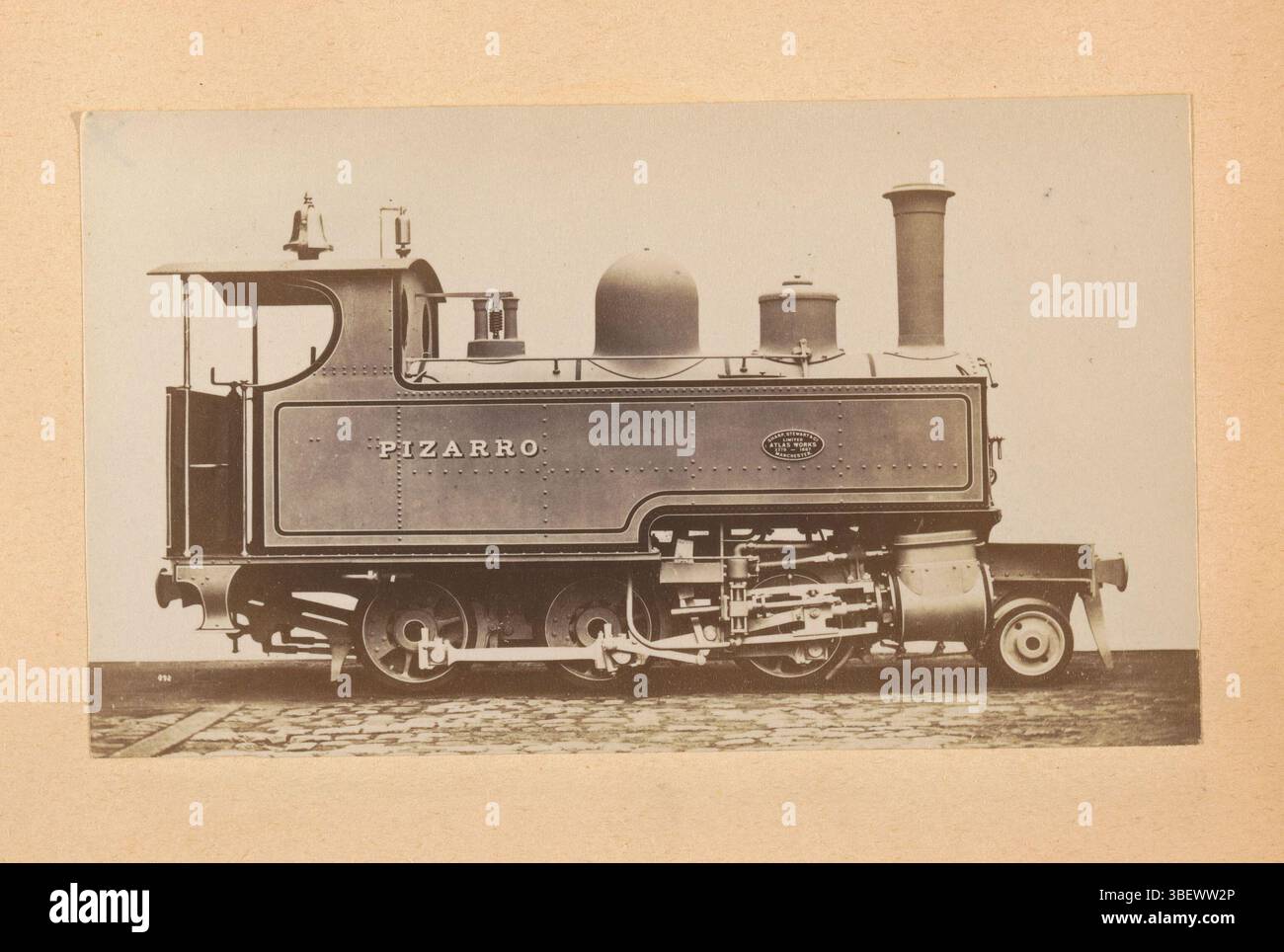 Steam locomotive made by Sharp, Stewart and Company, recto, photograph ...