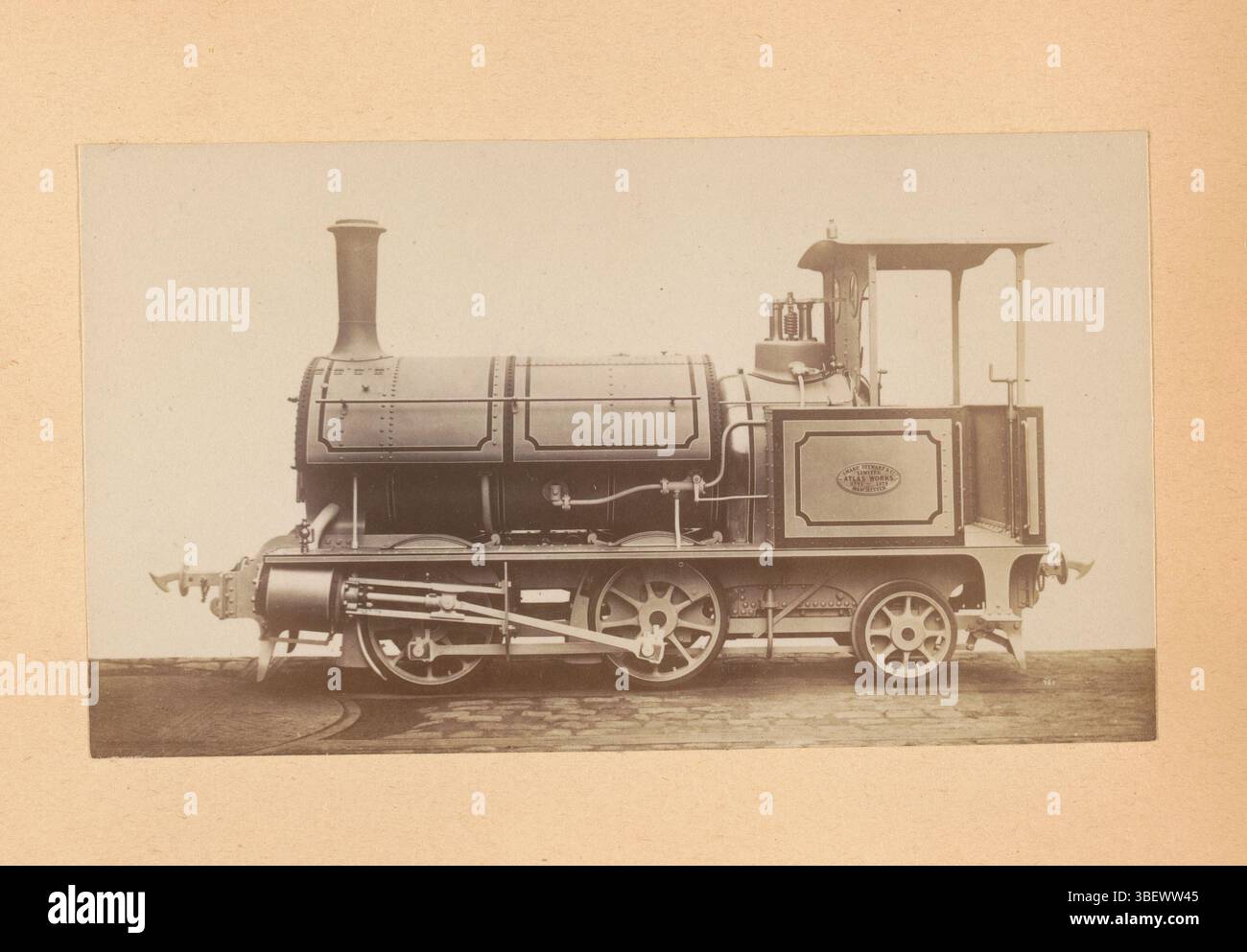 Steam locomotive made by Sharp, Stewart and Company, recto, photograph ...