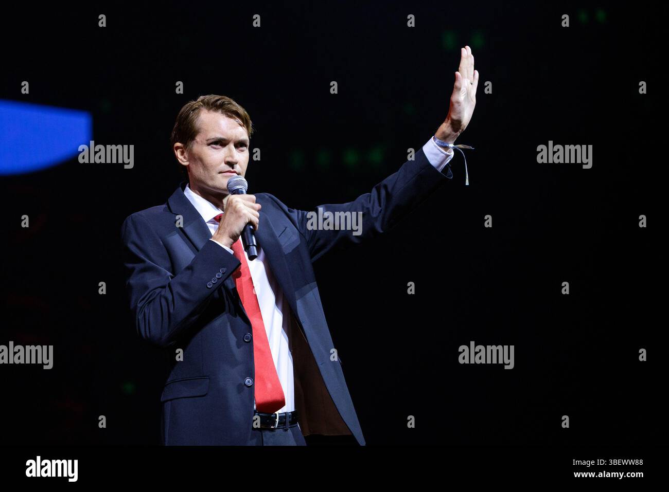 Las Vegas, USA. 29th May, 2025. Ross William Ulbricht speaks at the ...