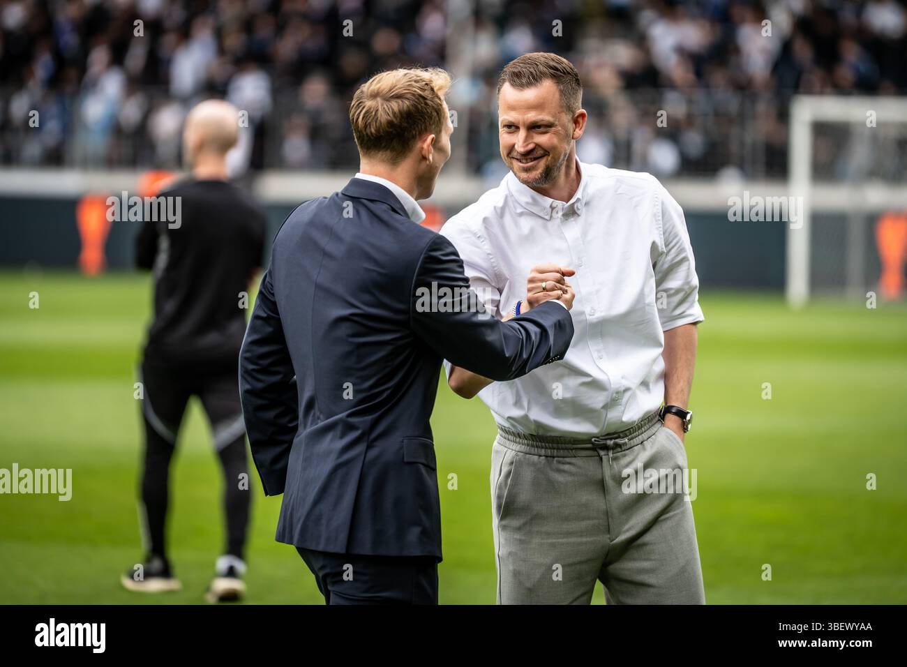 Herning, Denmark. 29th, May 2025. Head coach Jacob Neestrup of FC ...