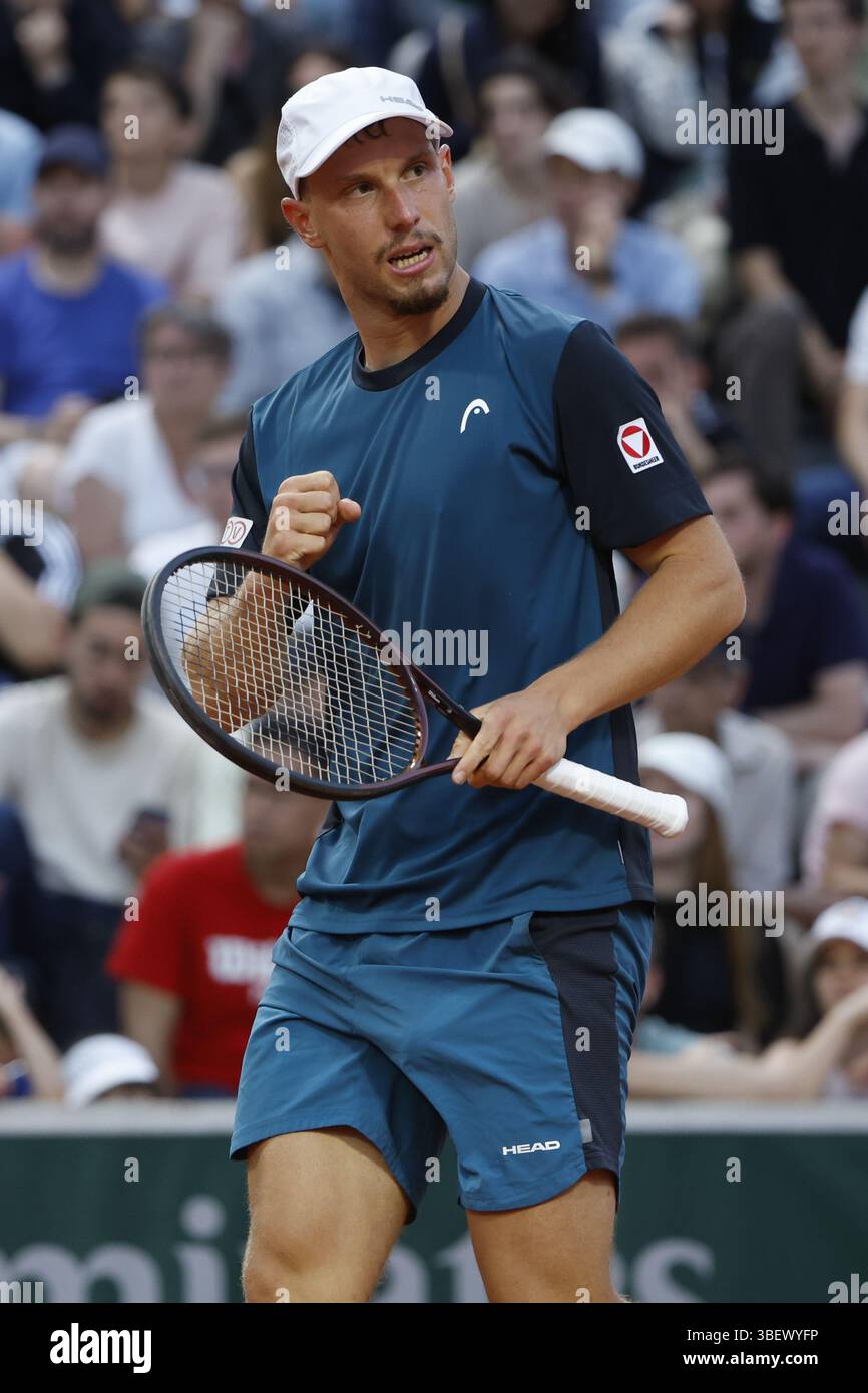 Filip Misolic of Austria during day 5 of Roland-Garros 2025, French ...
