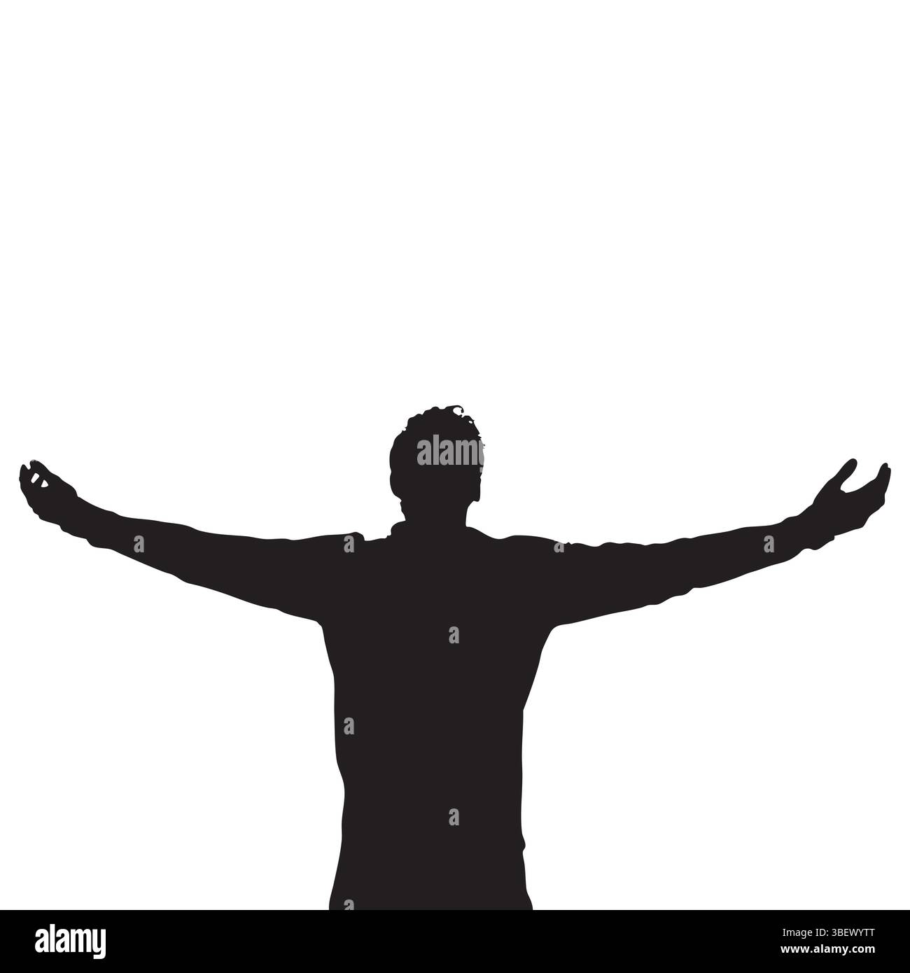 Man facing away silhouette Stock Vector Images - Alamy