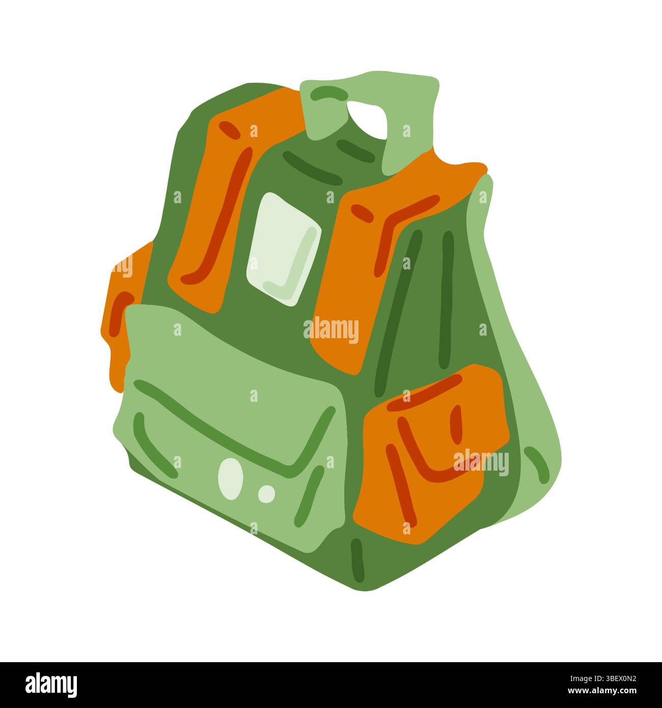 Survival gear backpack Stock Vector Images - Alamy