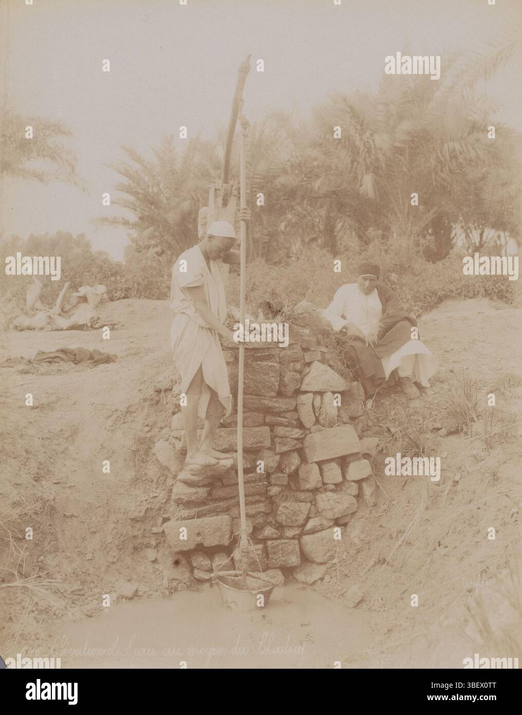 Bonfils, Elevation de l'eau au moyen du Chadou, photograph, photos ...