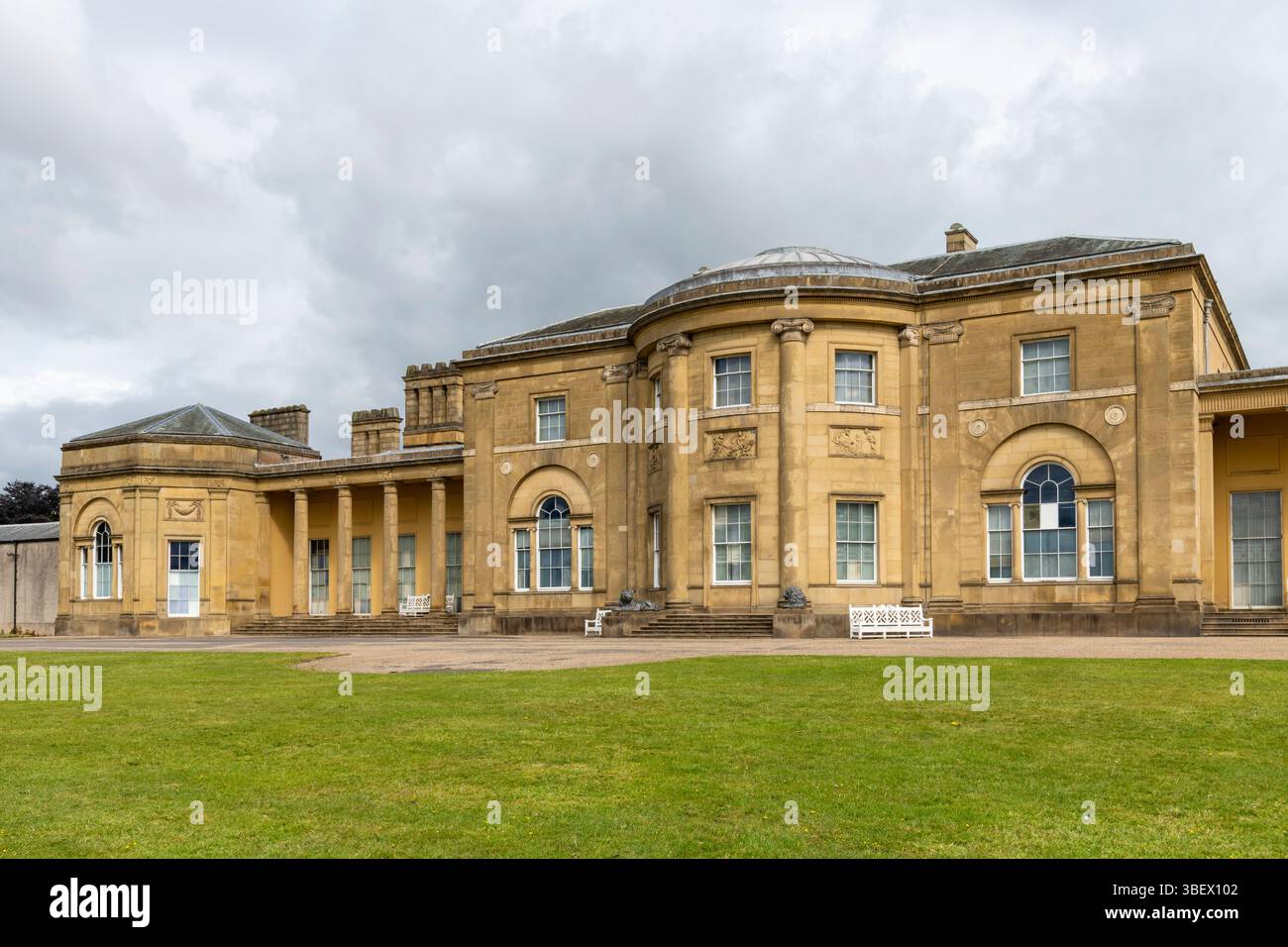 Heaton Hall in the middle of Heaton park in North Manchester, England ...