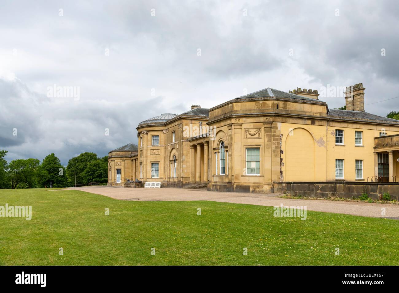 Heaton Hall in the middle of Heaton park in North Manchester, England ...