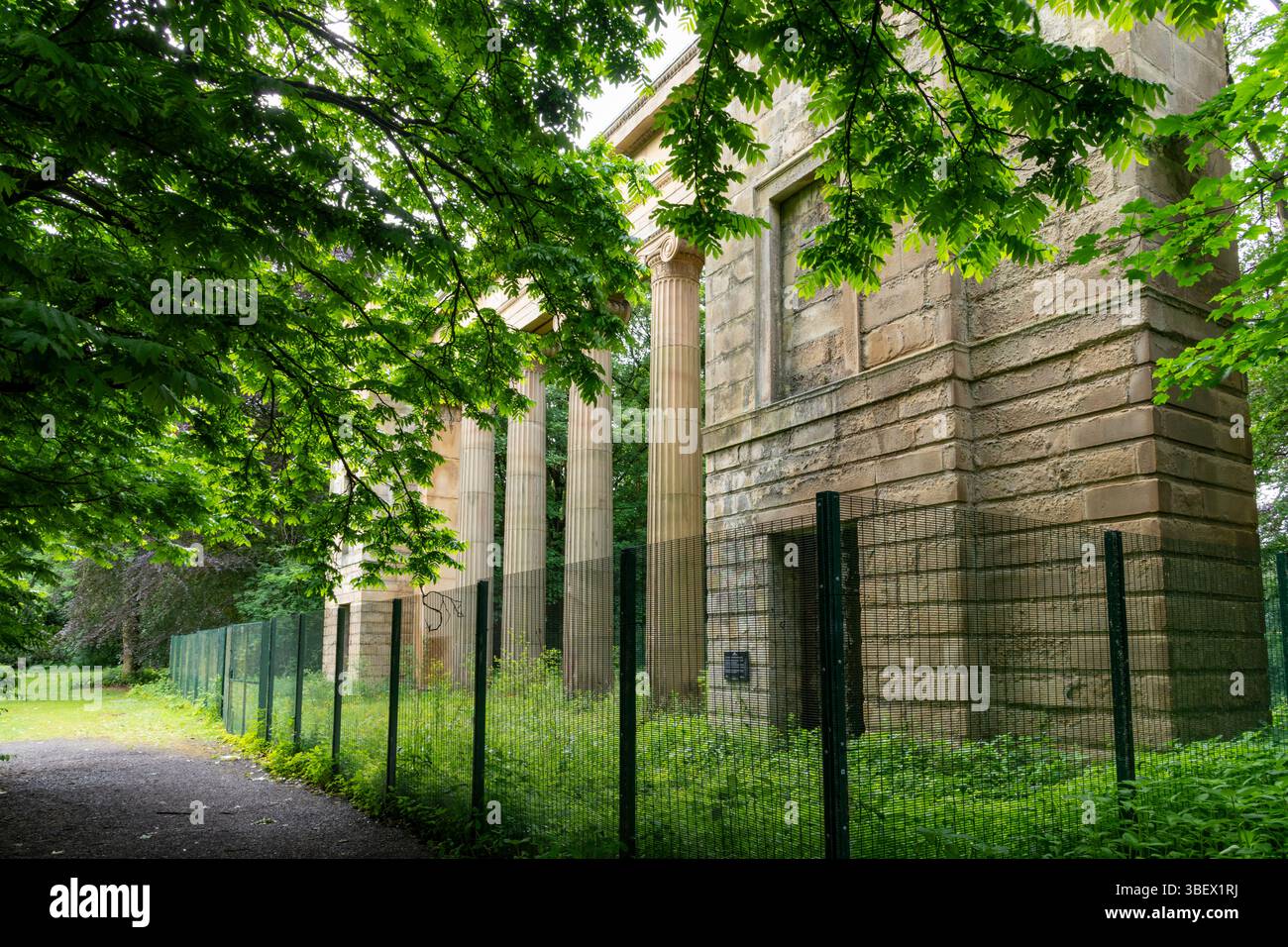 Old Town Hall Colonnade in Heaton Park, Manchester, England Stock Photo ...