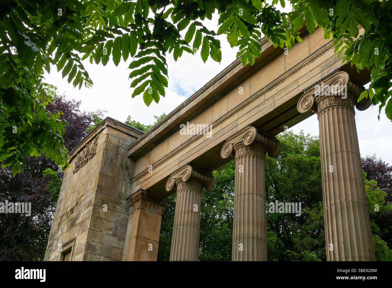Old Town Hall Colonnade in Heaton Park, Manchester, England Stock Photo ...