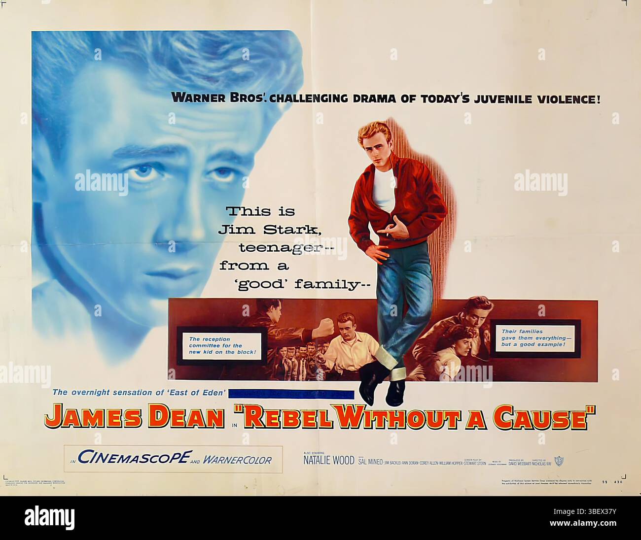 "REBEL WITHOUT A CAUSE" - Original Movie Poster Stock Photo - Alamy