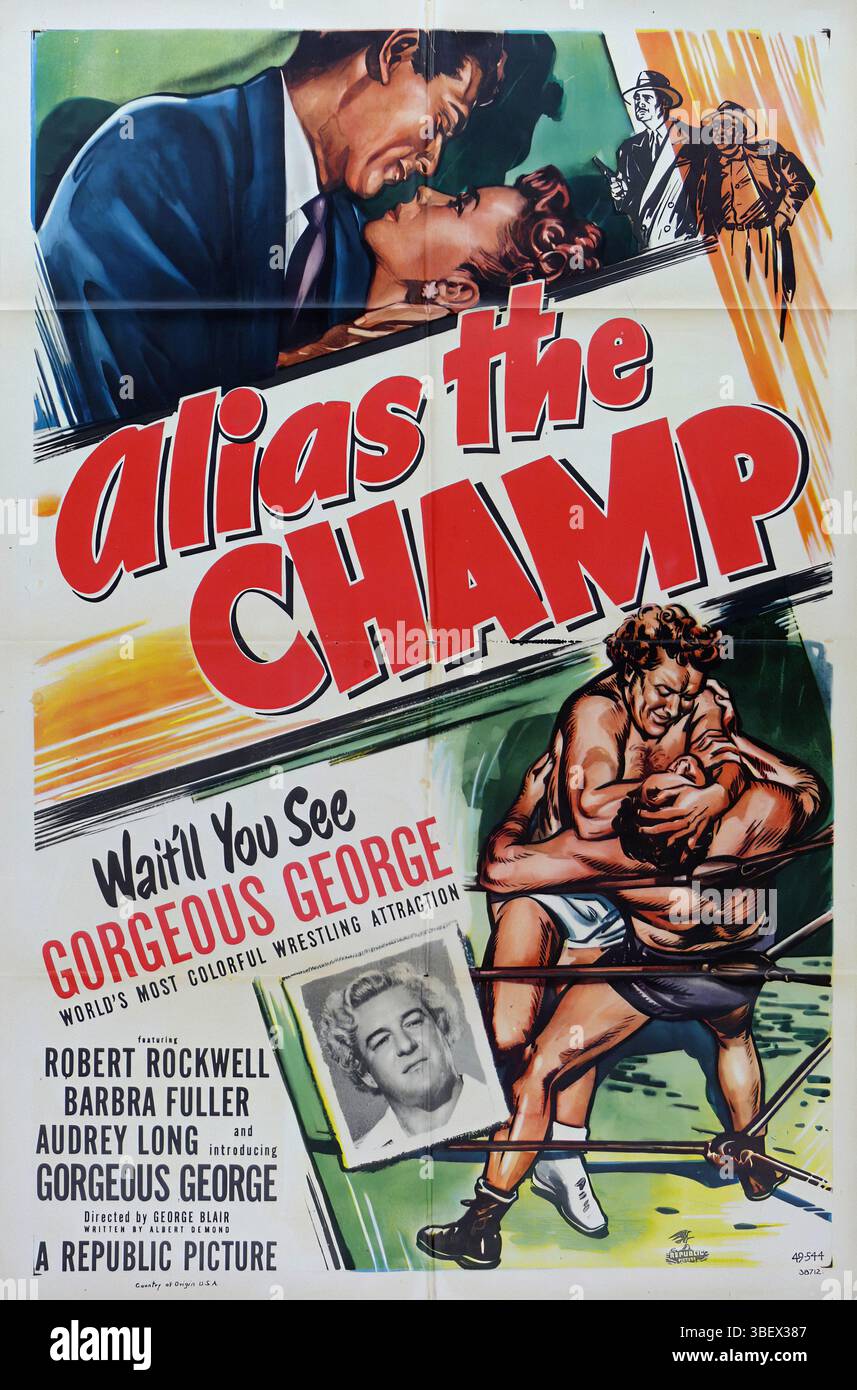 Alias the CHAMP - Original Movie Poster Stock Photo - Alamy
