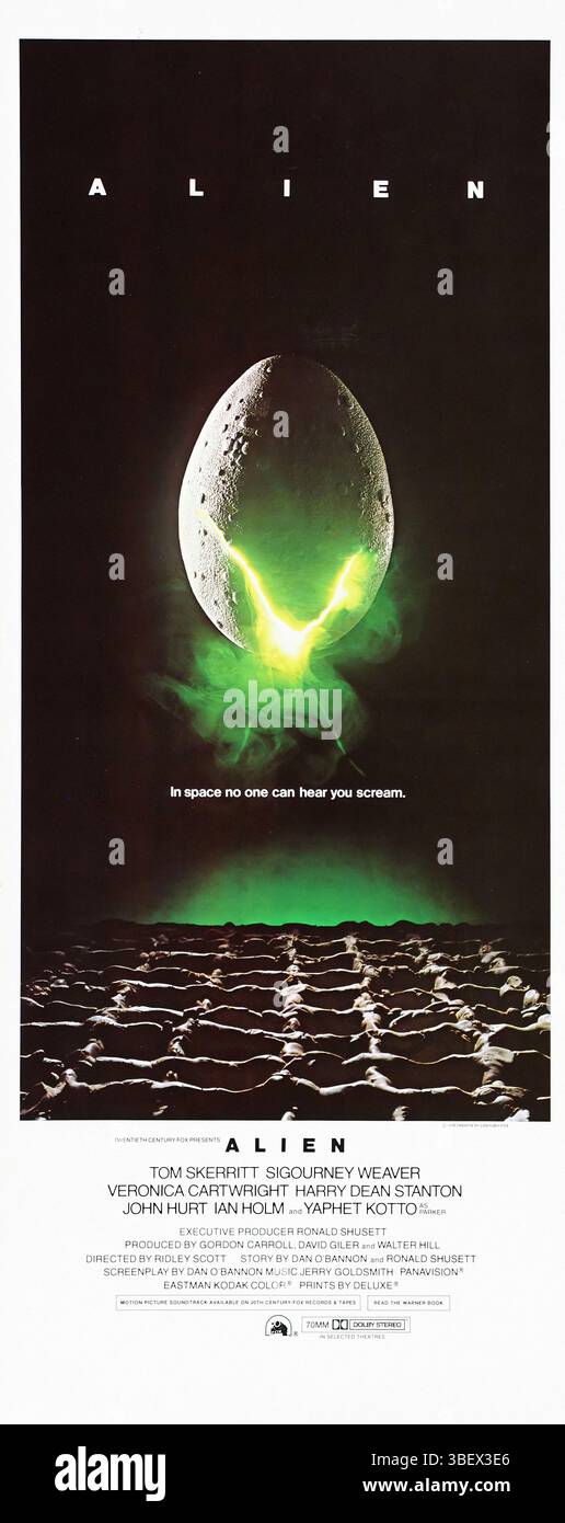 ALIEN - Original Movie Poster Stock Photo - Alamy