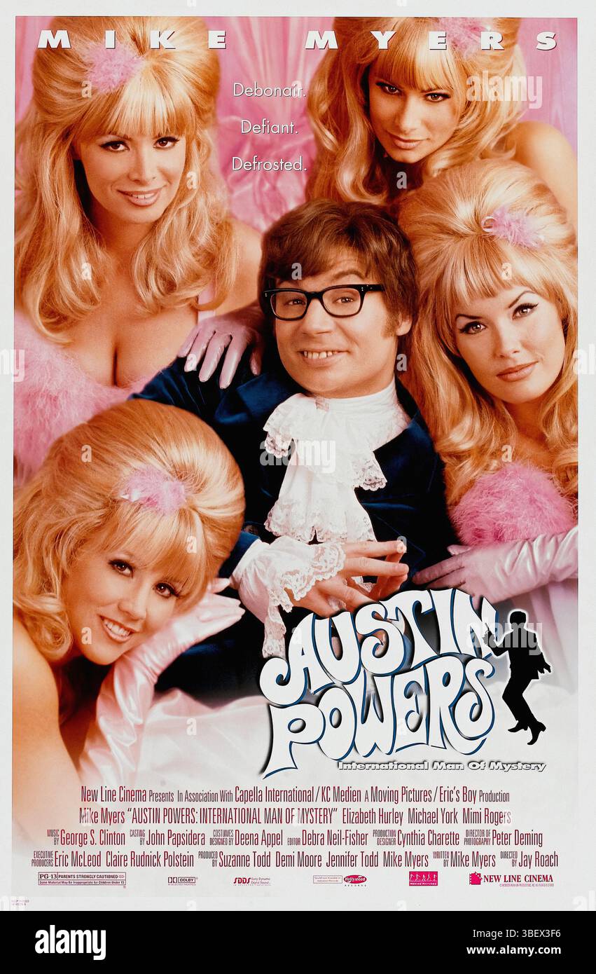 AUSTIN POWERS - Original Movie Poster Stock Photo - Alamy