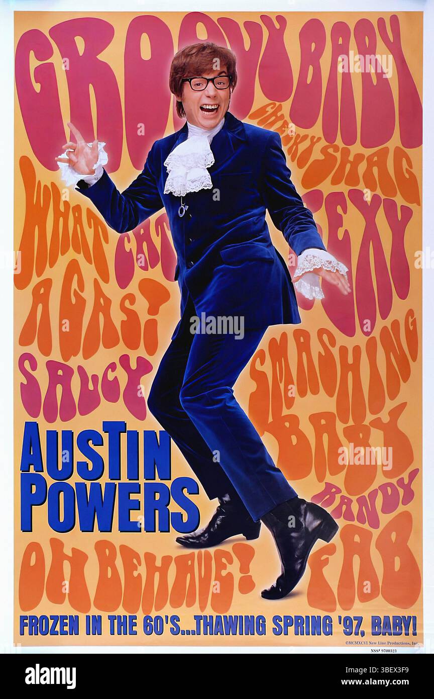 AUSTIN POWERS - Original Movie Poster Stock Photo - Alamy