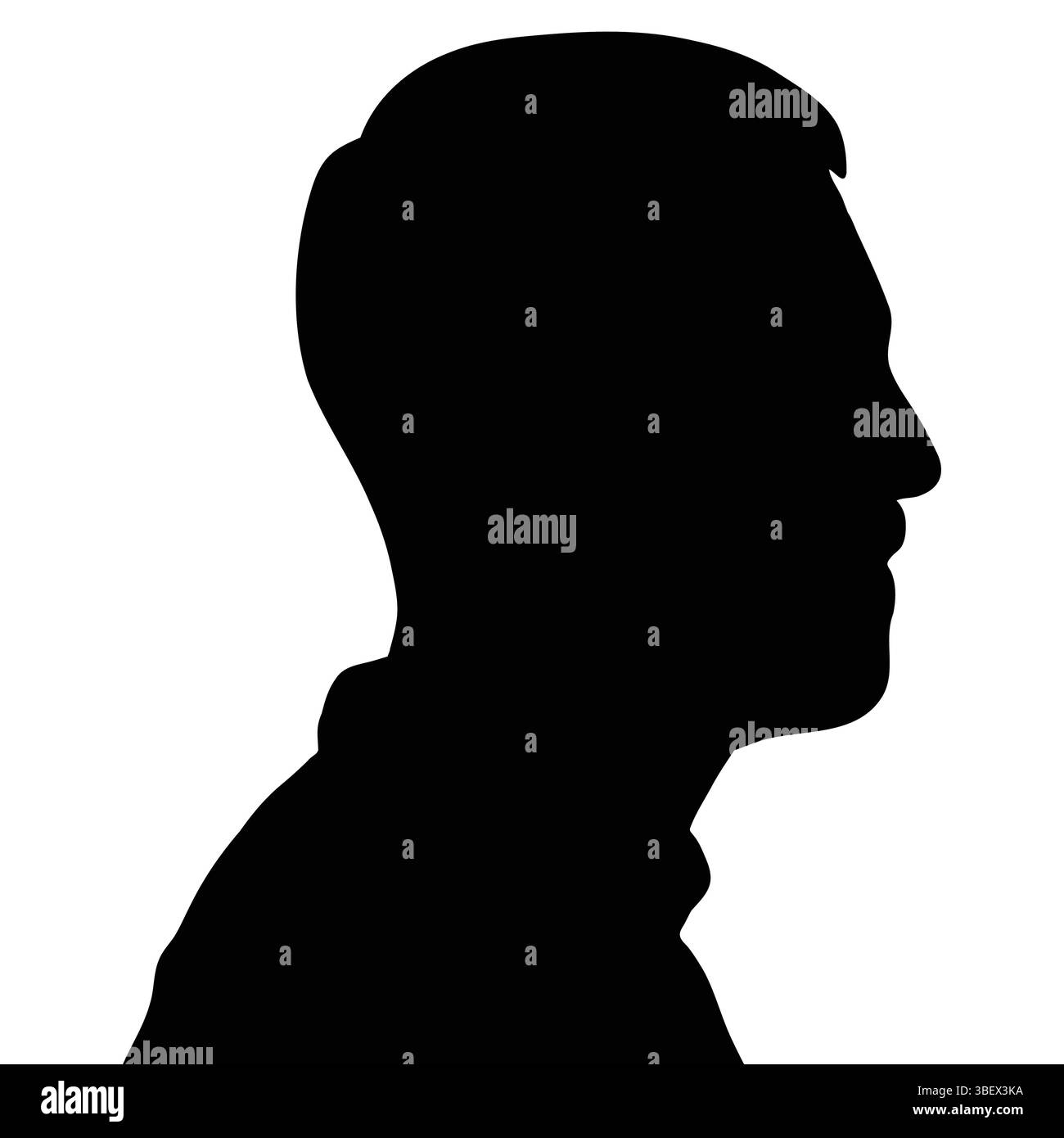 Portrait man man right Stock Vector Images - Alamy