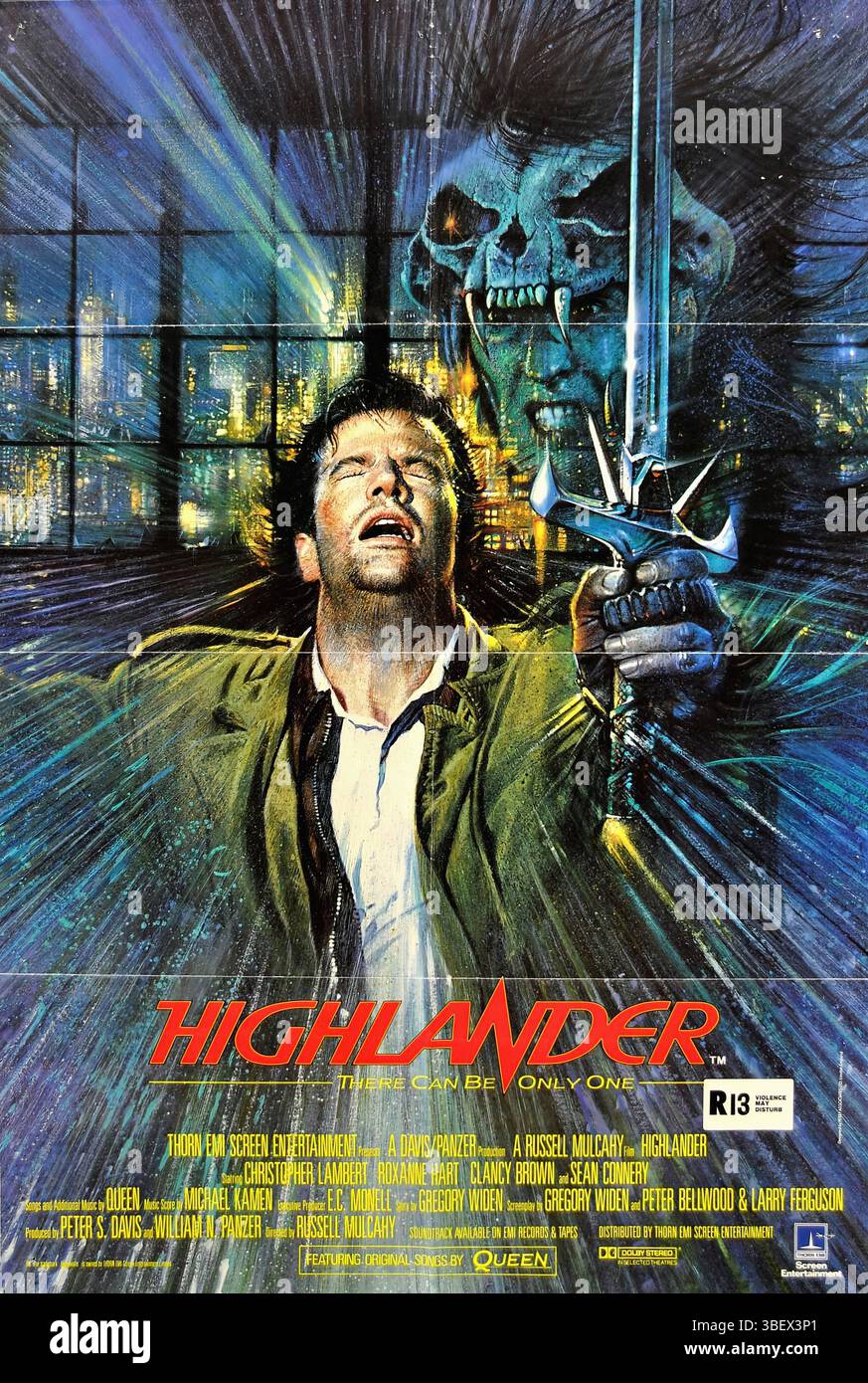 HIGHLANDER - Original Movie Poster Stock Photo - Alamy