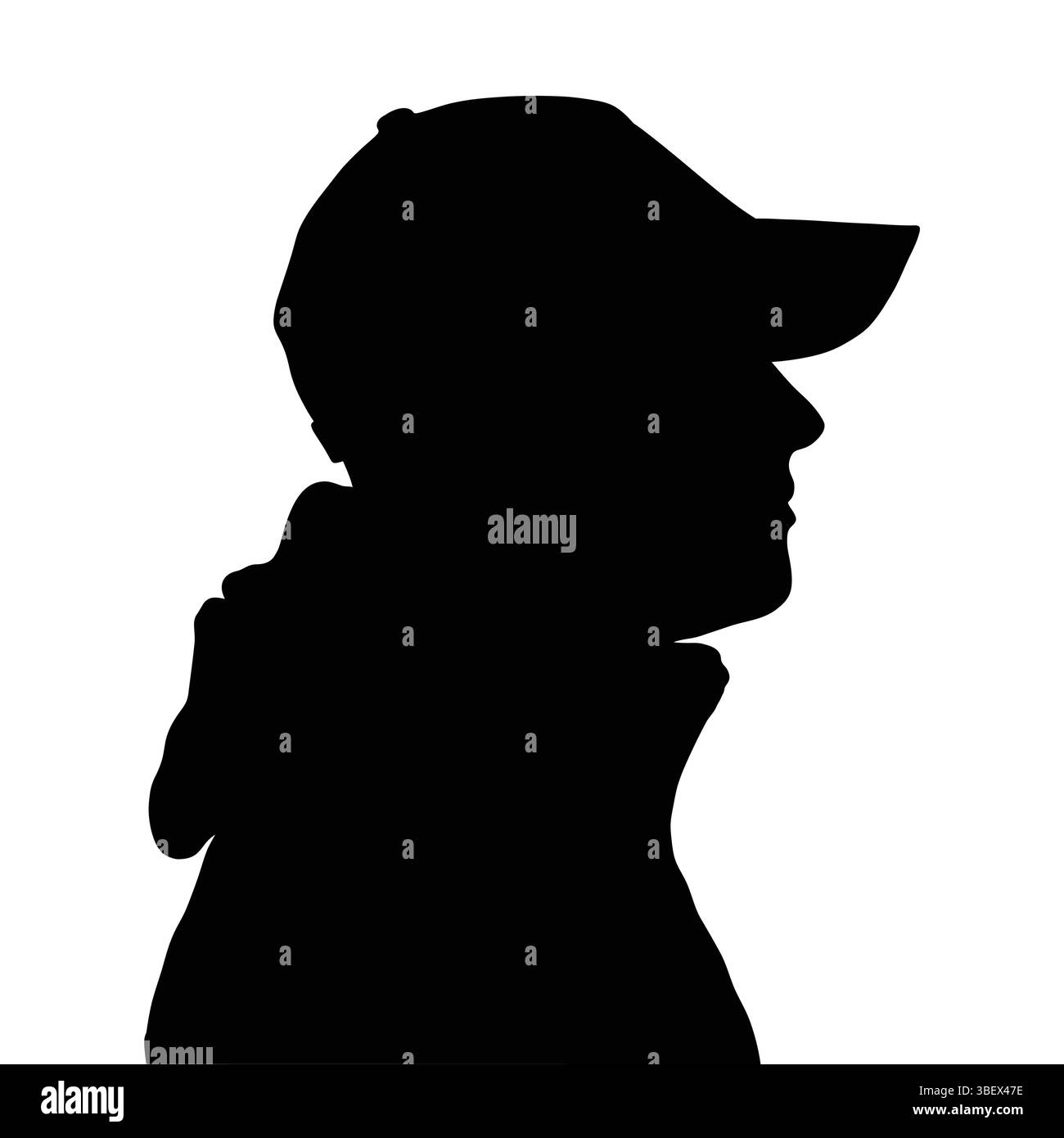 Silhouette man facing right Black and White Stock Photos & Images - Alamy