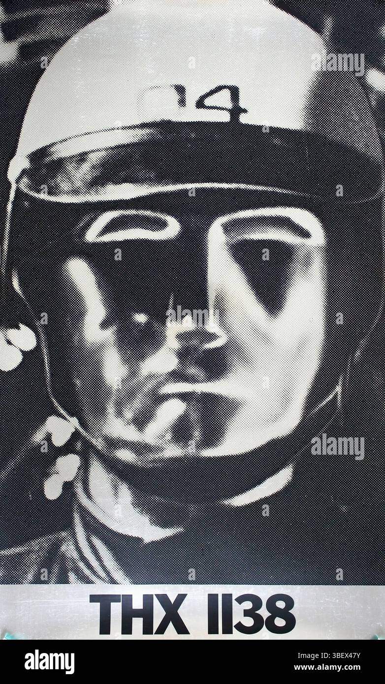 THX 1138 - Original Movie Poster Stock Photo - Alamy