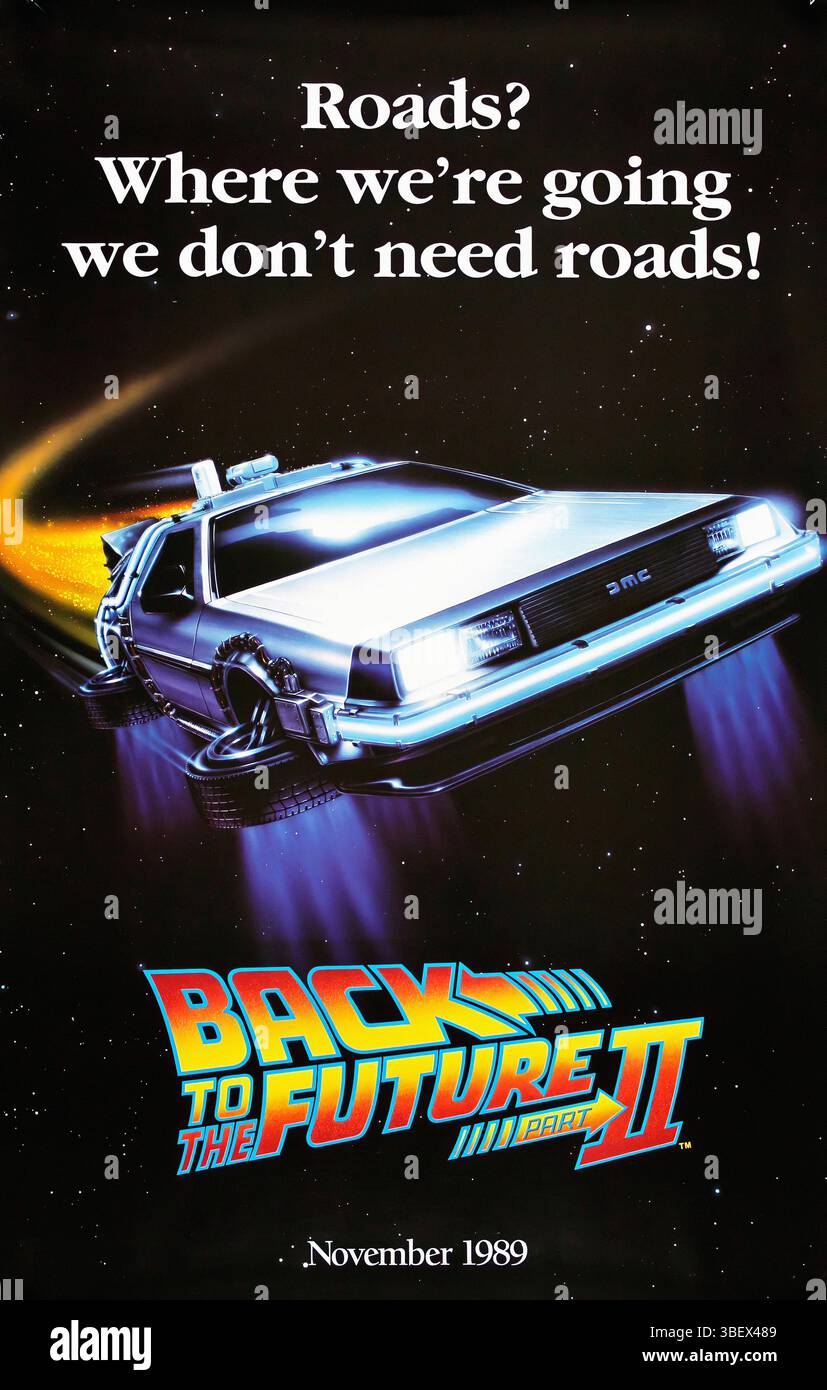 BACK TO FUTURE II- Original Movie Poster Stock Photo - Alamy