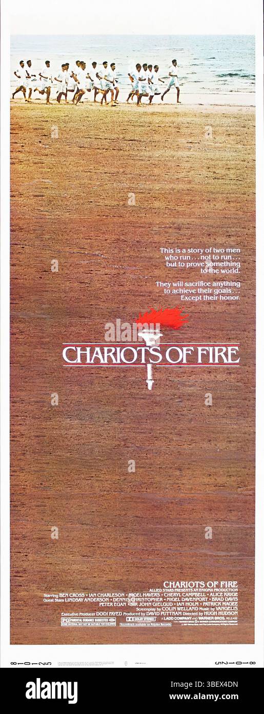 CHARIOTS OF FIRE - Original Movie Poster Stock Photo - Alamy