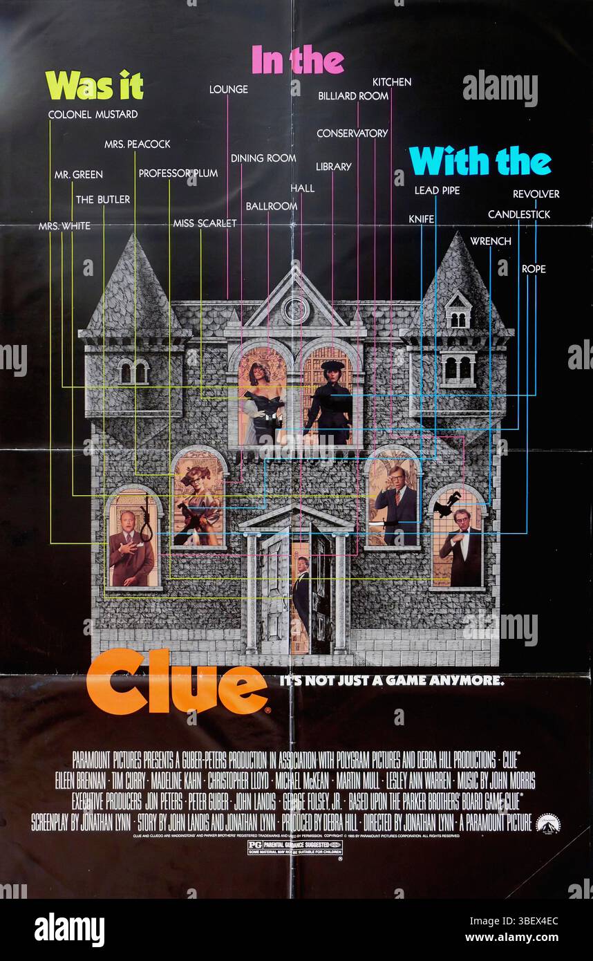 Clue movie hi-res stock photography and images - Alamy
