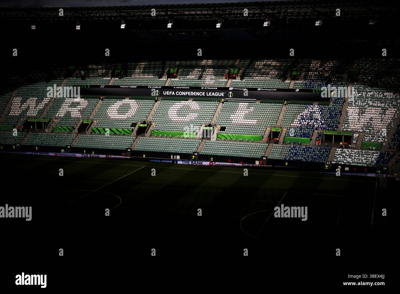 A general view of Wroclaw Stadium, also known as Tarczynski Arena ...