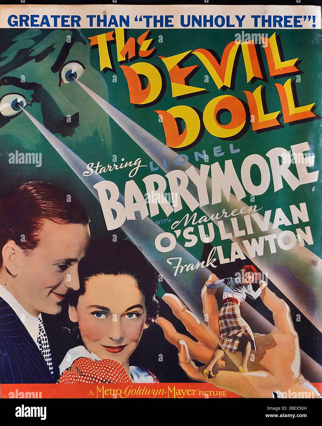 The DEVIL DOLL - Original Movie Poster Stock Photo - Alamy