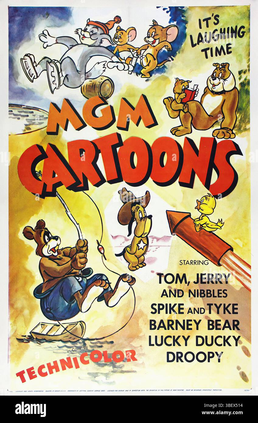 MOM CARTOON'S STARRING TOM, JERRY AND NIBBLES SPIKE AND TYKE BARNEY ...