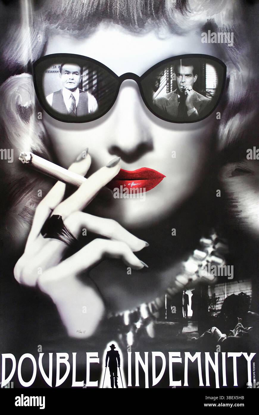 DOUBLE INDEMNITY - Original Movie Poster Stock Photo - Alamy