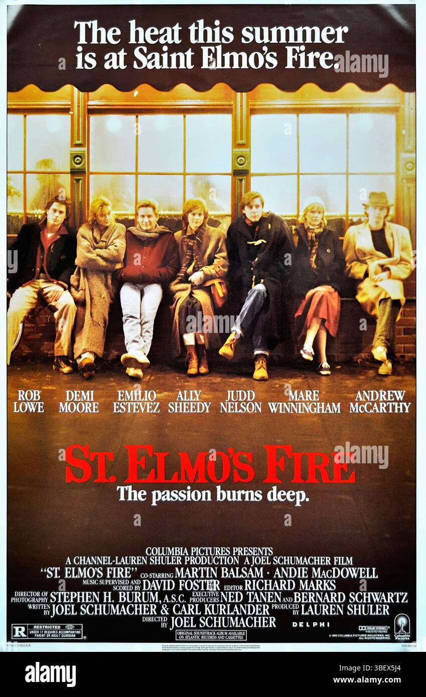 St elmo's fire poster hi-res stock photography and images - Alamy