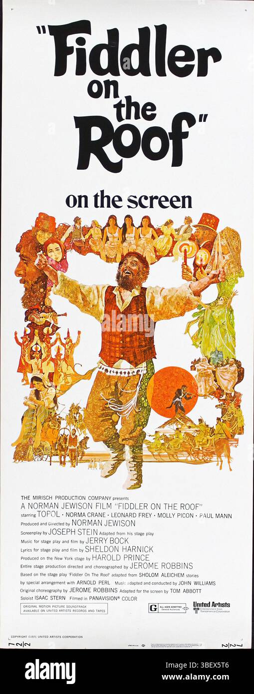 Fiddler on the Roof - Original Movie Poster Stock Photo - Alamy