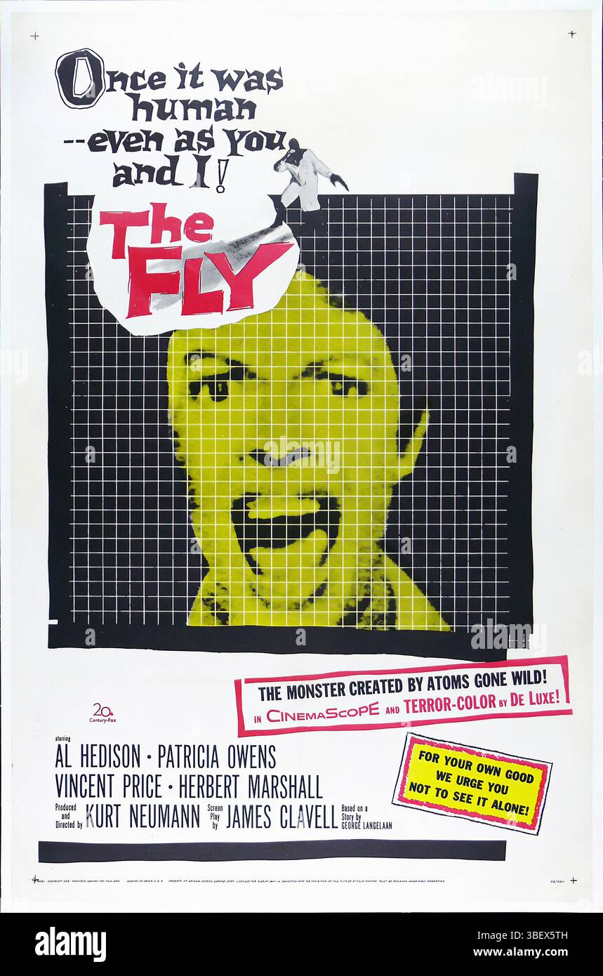 The FLY - Original Movie Poster Stock Photo - Alamy