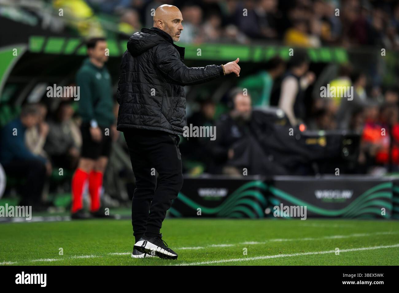 Enzo Maresca, head coach of Chelsea FC, gestures during the UEFA ...