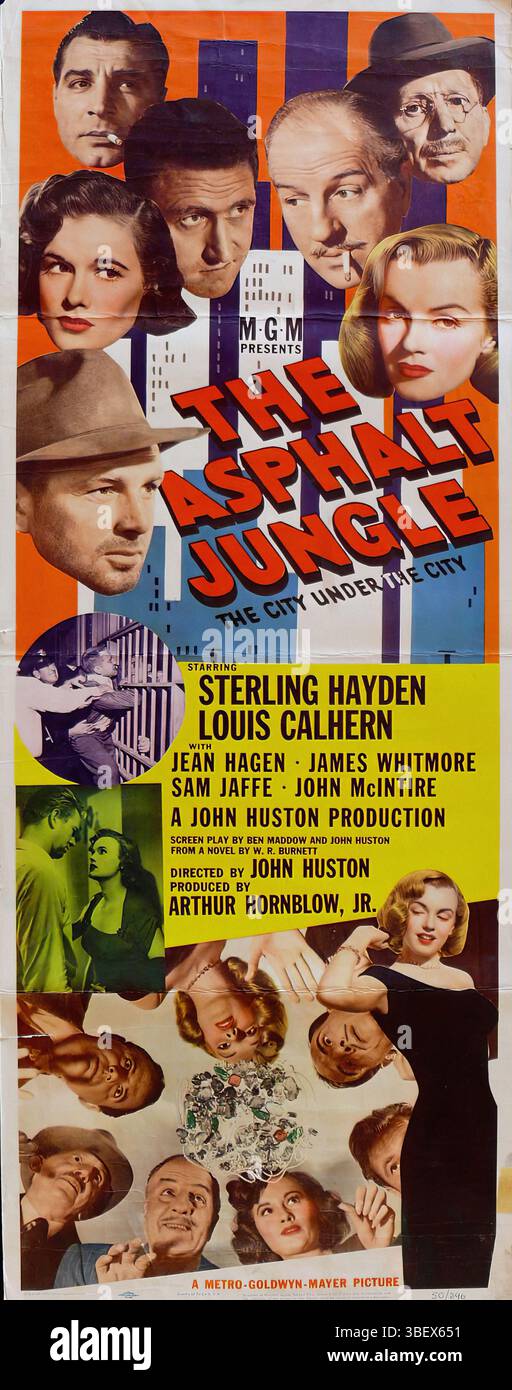 ASPHALT JUNGLE THE - Original Movie Poster Stock Photo - Alamy