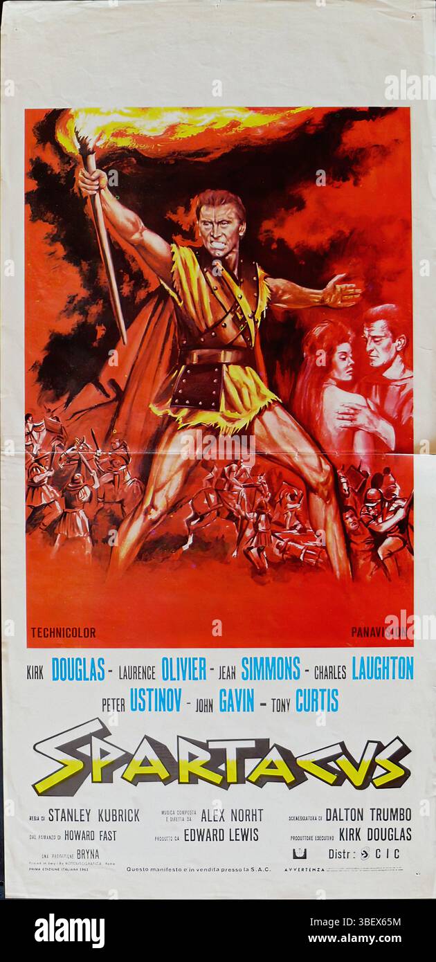 SPARTACUS - Original Movie Poster Stock Photo - Alamy