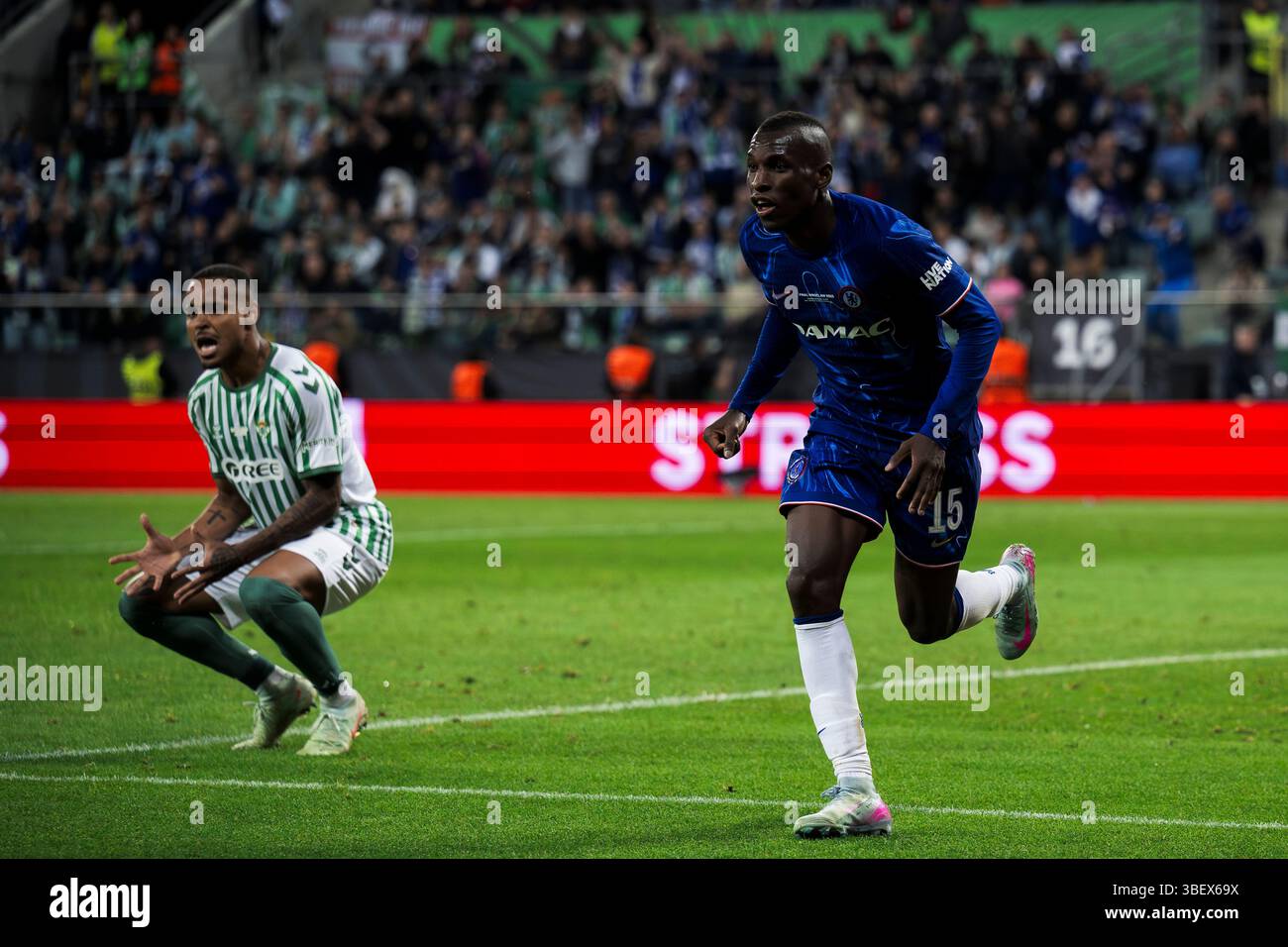 Nicolas Jackson of Chelsea FC celebrates after scoring a goal during ...