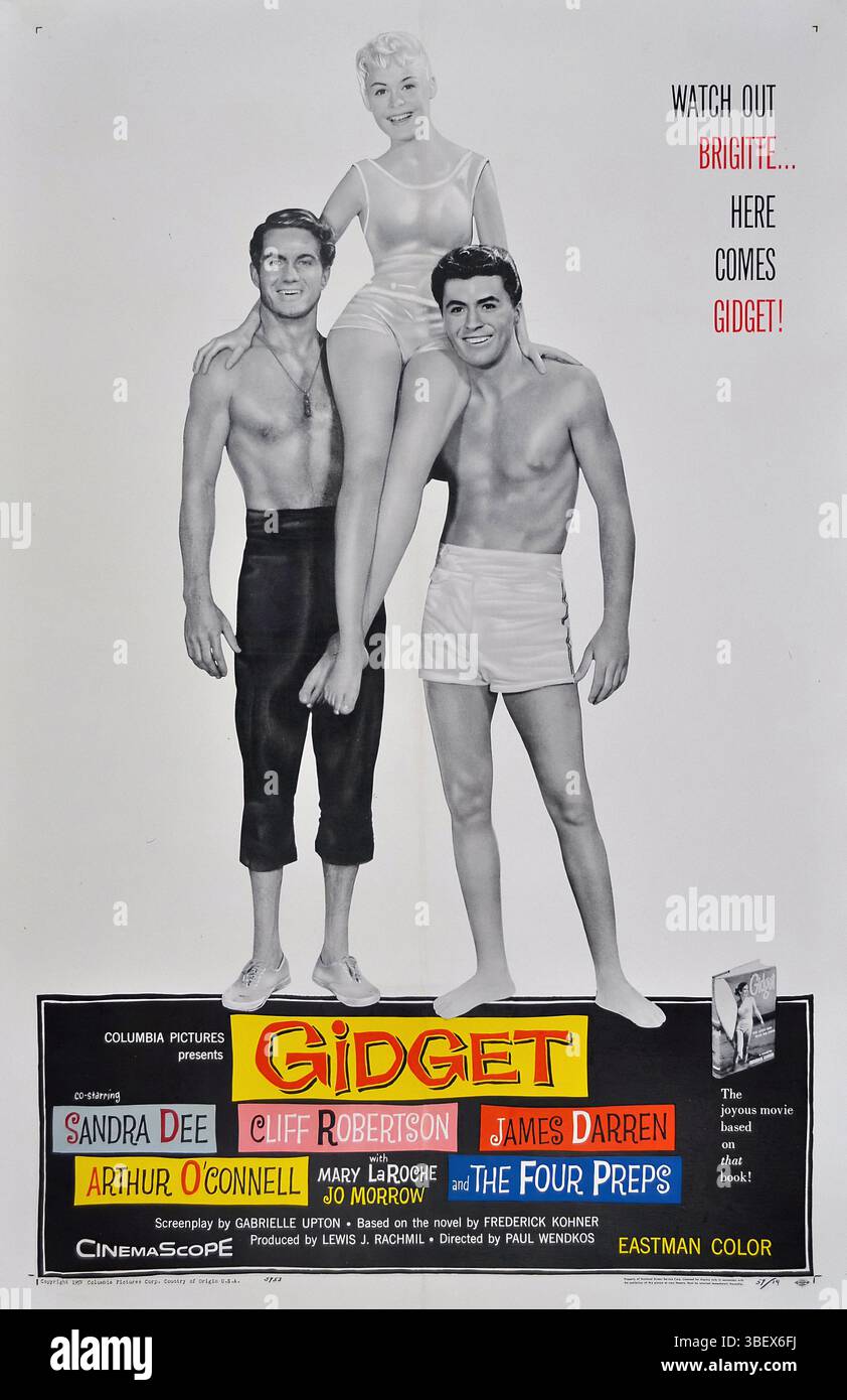 Gidget - Original Movie Poster Stock Photo - Alamy