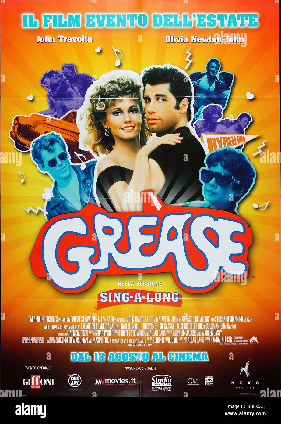 GREASE - Original Movie Poster Stock Photo - Alamy