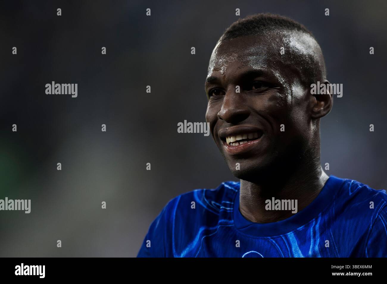 Nicolas Jackson of Chelsea FC looks on during the UEFA Conference ...