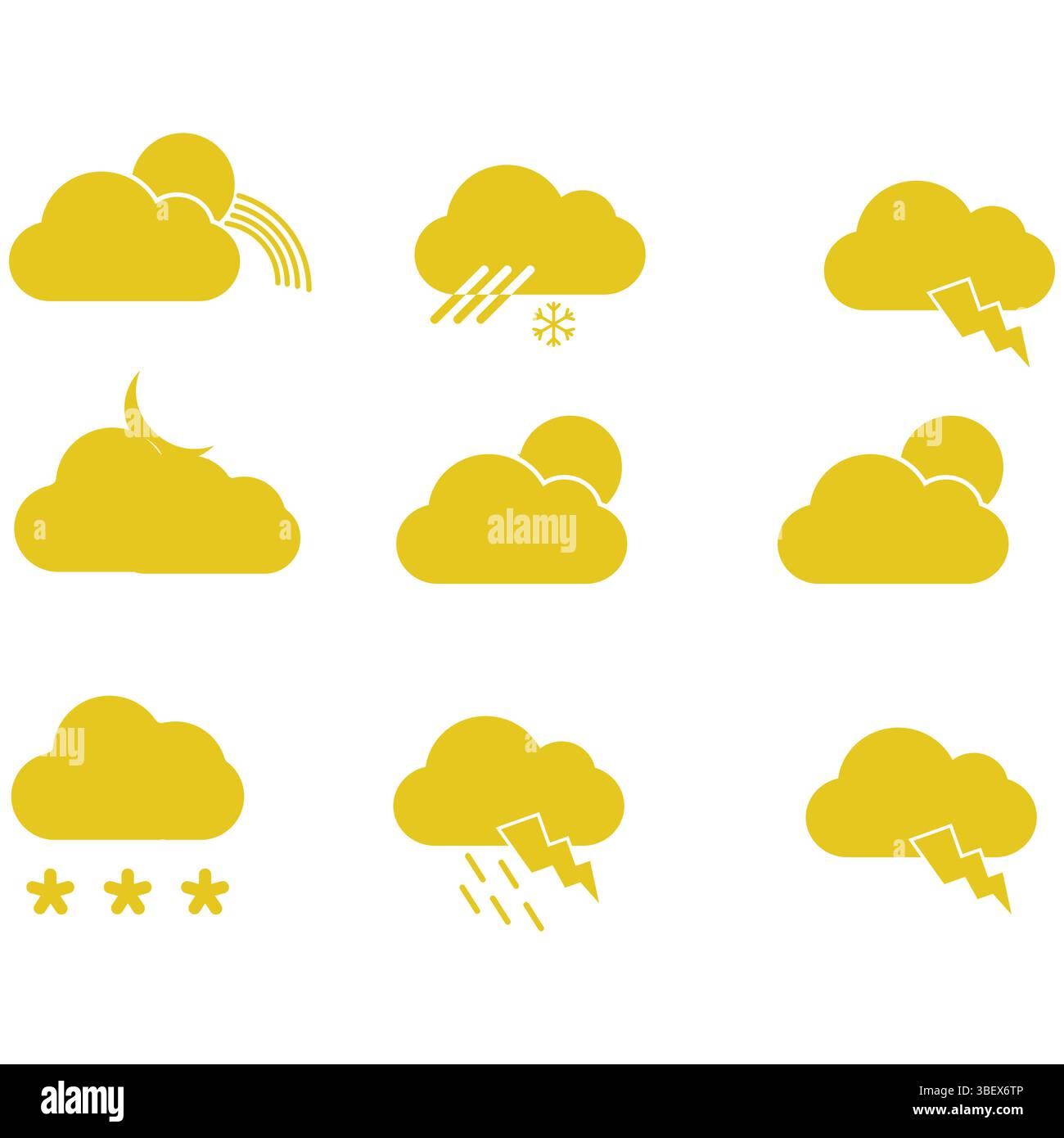 Clouds in the sunshine Cut Out Stock Images & Pictures - Alamy