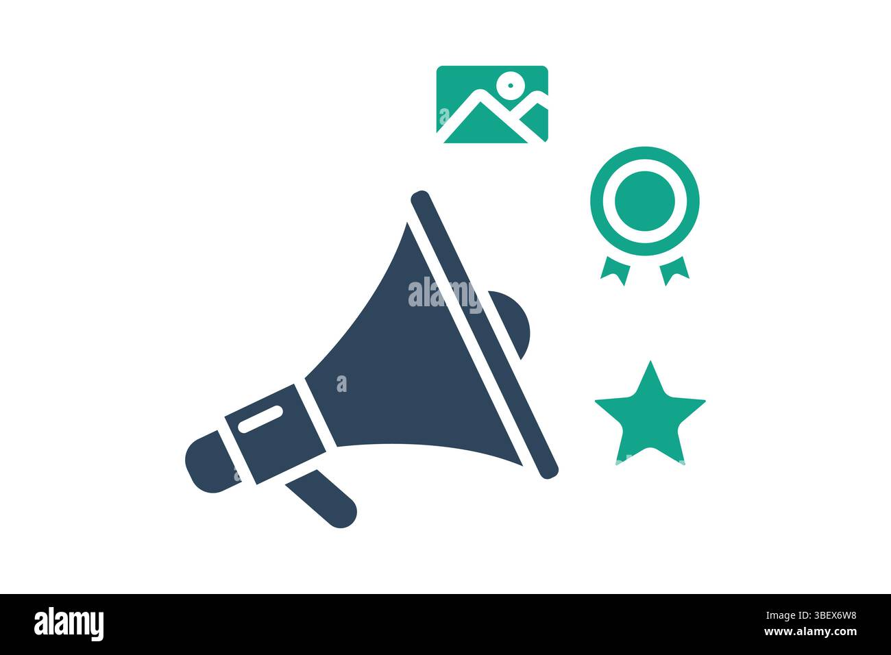 Campaign icon. solid icon style. icon related to branding. business ...