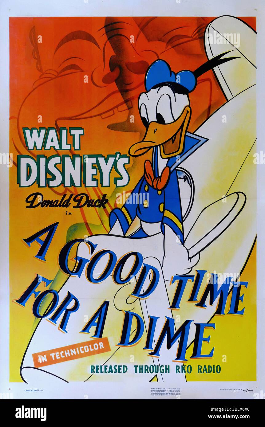 WALT DISNEY'S Donald Duck in A GOOD TIME FOR A DIME - Original Movie ...