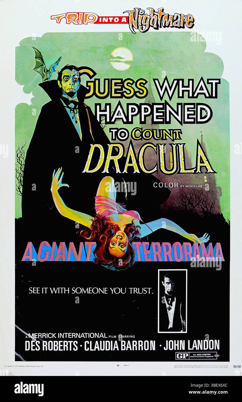 GUESS WHAT HAPPENED TO COUNT DRACULA - Original Movie Poster Stock ...