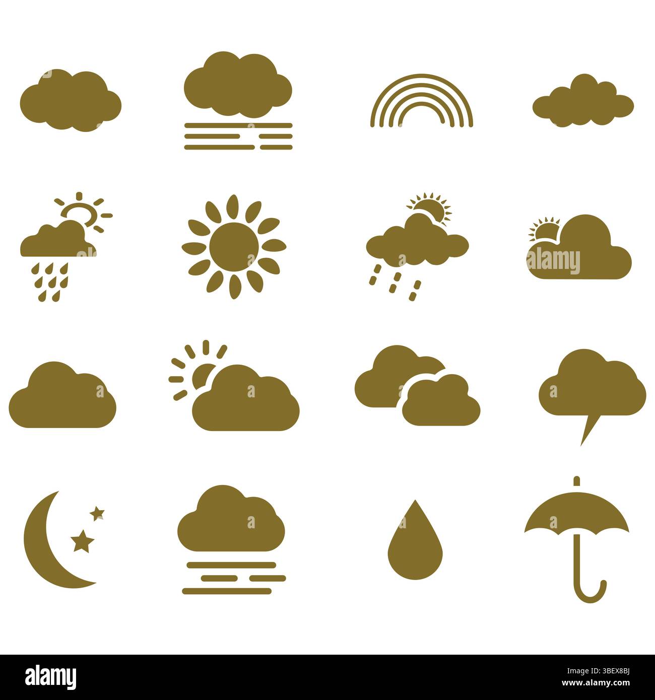 clouds icons , clouds icons set Stock Vector Image & Art - Alamy