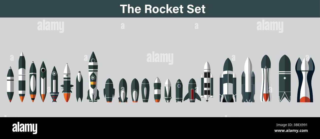 Rocket icon space launch Stock Vector Images - Alamy