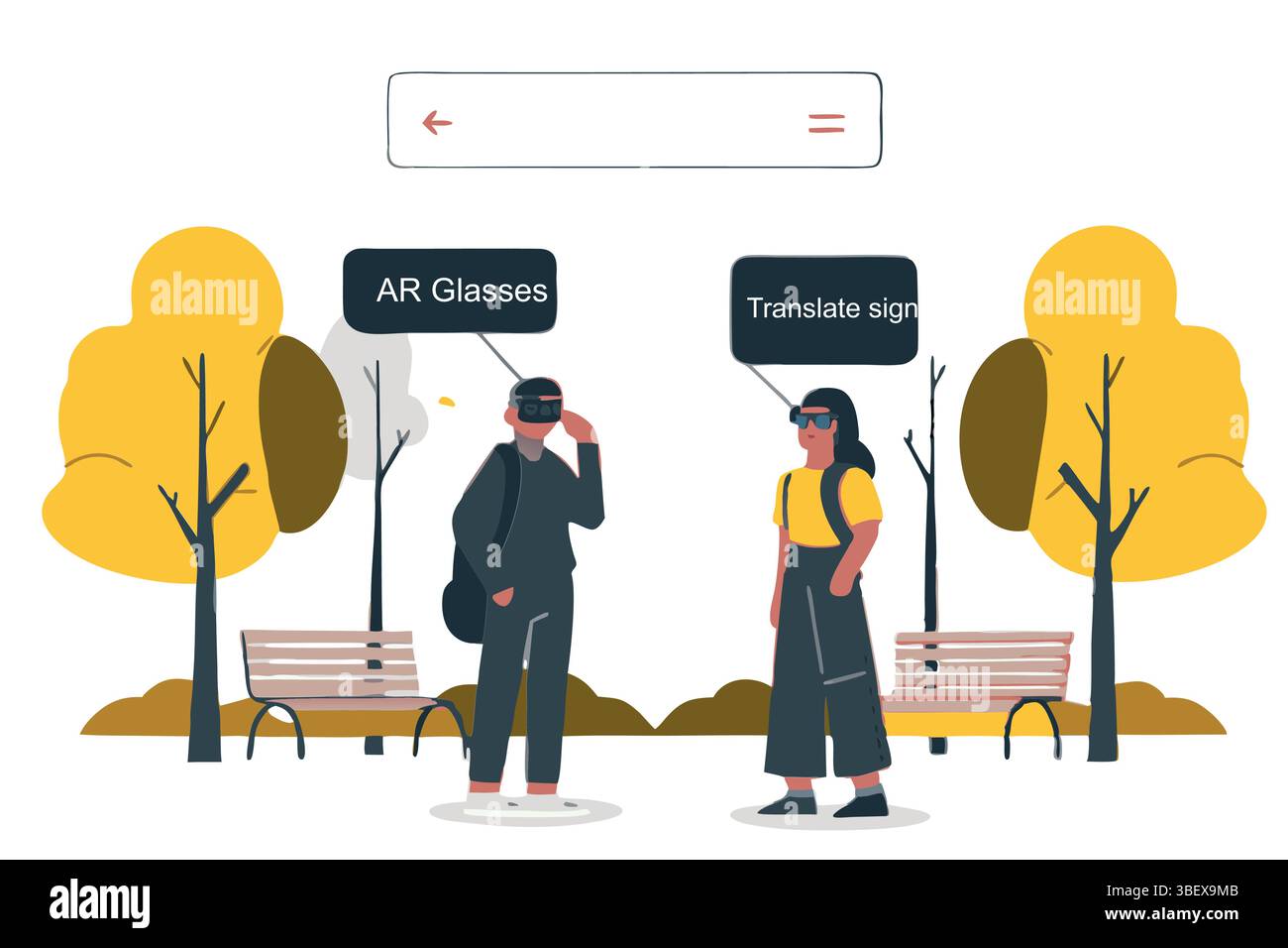 Exploring virtual reality in Stock Vector Images - Alamy